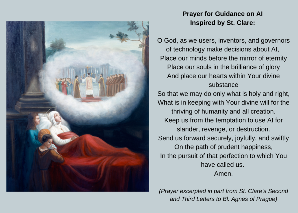 Prayer for guidance on AI Inspired by St. Clare of Assisi - Franciscan ...